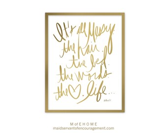 Modern Script Quote Prints Canvases & Printables by MofEHome
