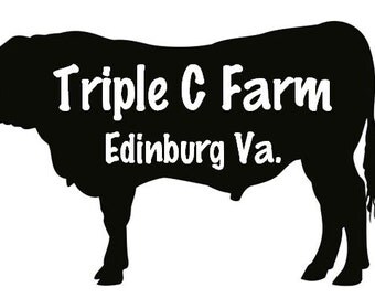 Custom farm decal | Etsy