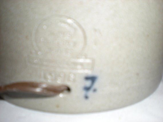 Rowe Pottery Works Lamp Salt Glaze Crock Cambridge