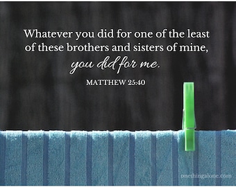 Popular items for matthew 25 on Etsy