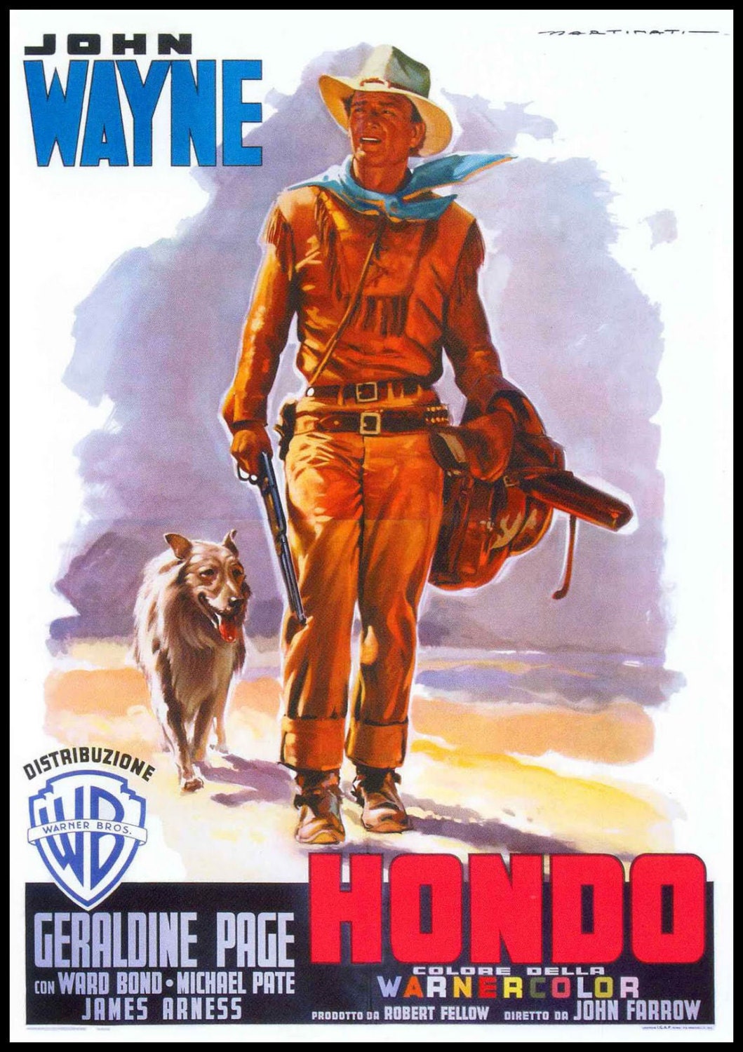 Hondo FRIDGE MAGNET John Wayne Magnetic 6x8 Movie Poster