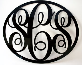 Unique monogram wall art related items | Etsy