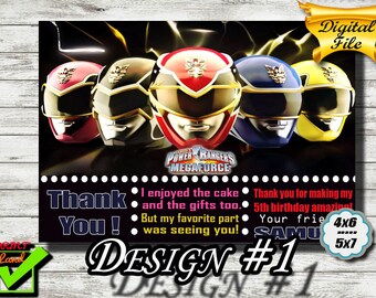 Popular items for power rangers card on Etsy