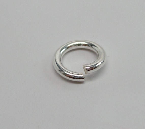 925 solid Sterling silver jump rings open. 12 mm. handmade.