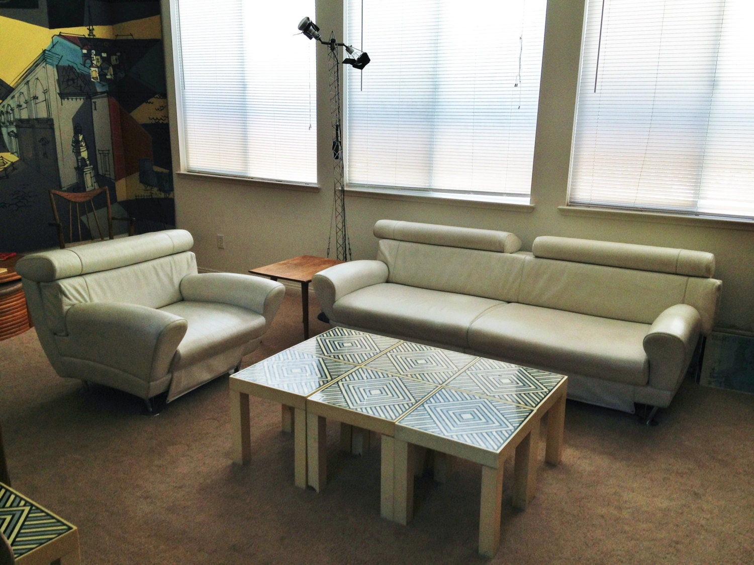 Massimo Iosa Ghini Balzo Sofa and Lounge Chair White Leather Moroso ...