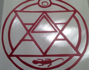 Fullmetal Alchemist Roy Mustang Flame transmute circle