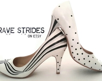 Custom hand painted Animal Print shoes