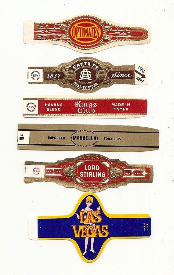 270 CIGAR BAND Labels new old stock cigar bands lithographed