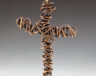 Popular items for wire wrapped cross on Etsy