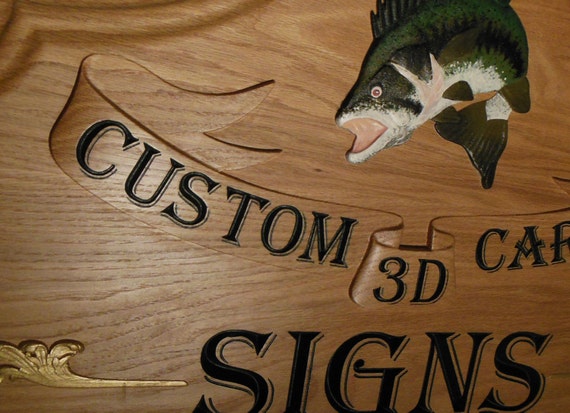 Custom Carved 3D Signs by SugarbeatCoWoodworks on Etsy