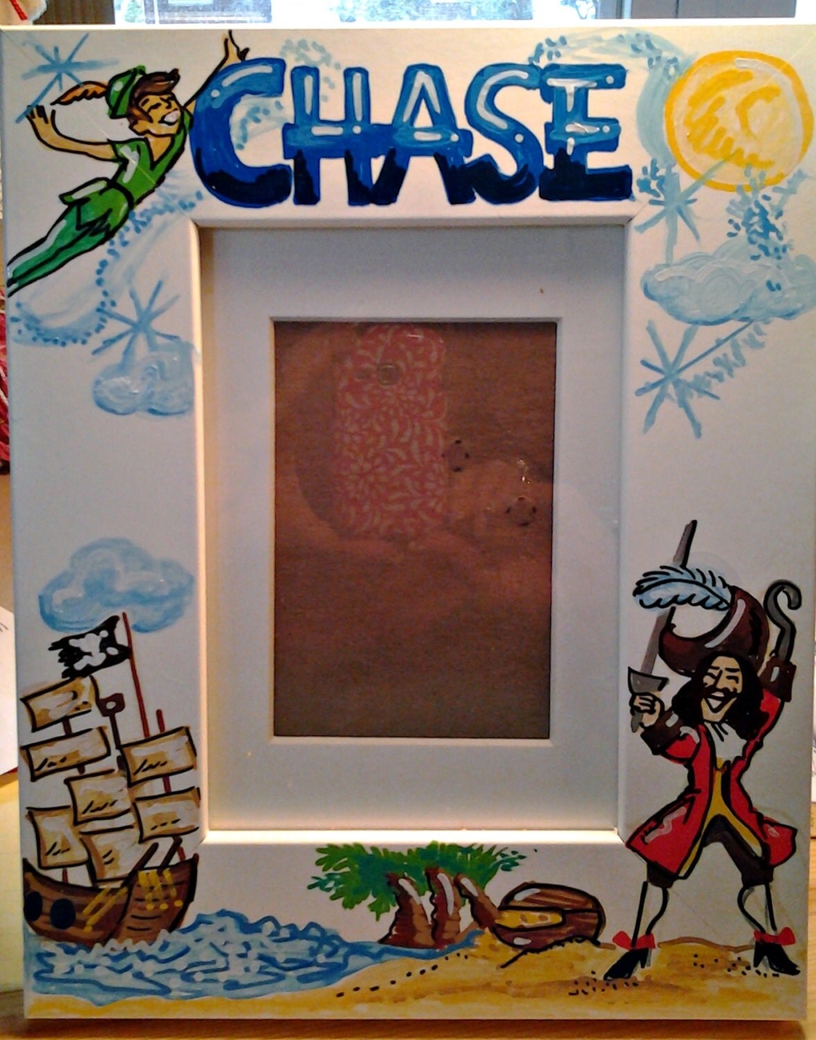 Picture Frame Custom Art Peter Pan or Character Theme of Your