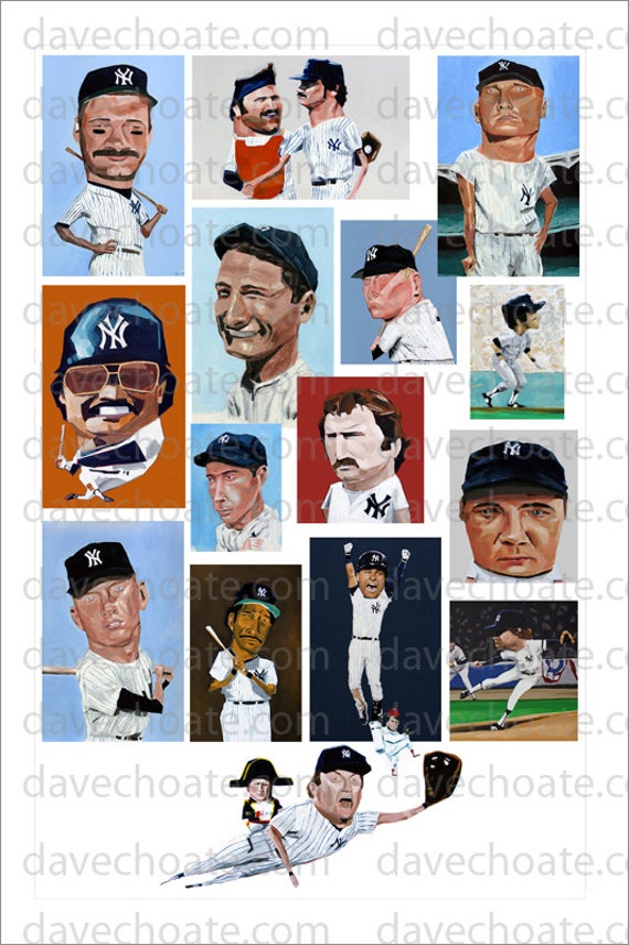 New York Yankees Art Collage Photo Print