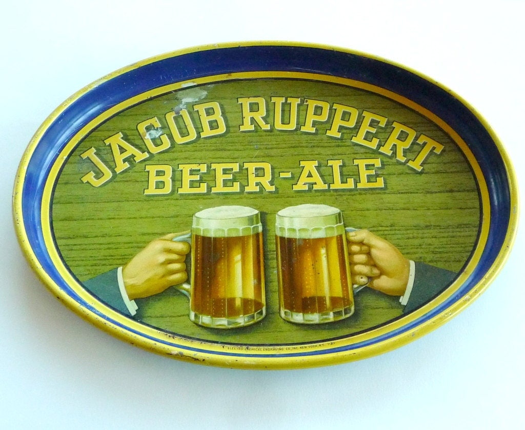 JURGEN – 1930s – Ruppert Brewery – Beer Tray – 1939 German ...