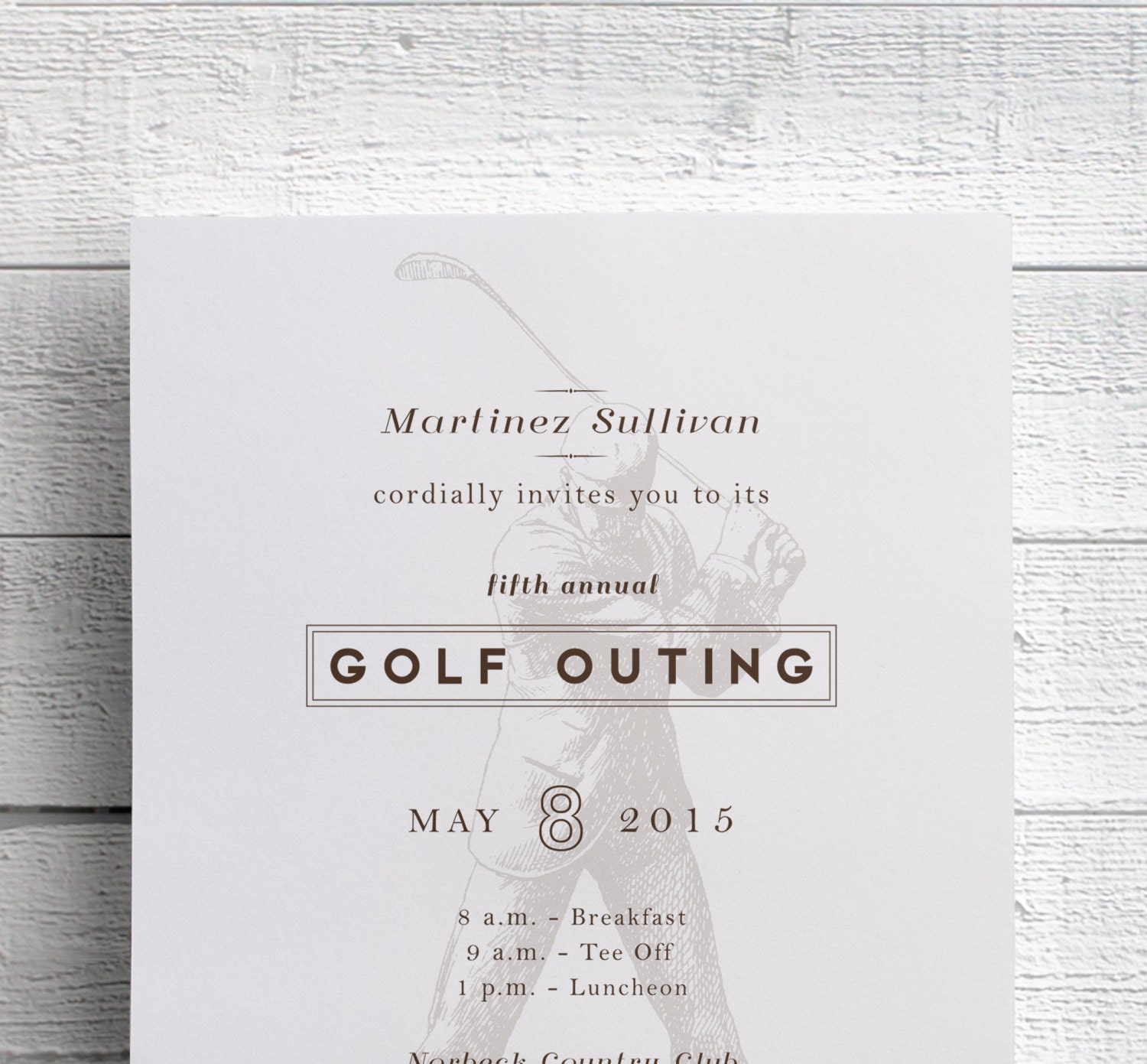 Golf Invitation Golf Tournament Invite Bachelor Golf Golf