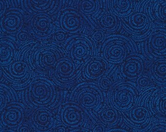 Blue swirl fabric | Etsy