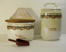 Popular items for lusterware canister on Etsy
