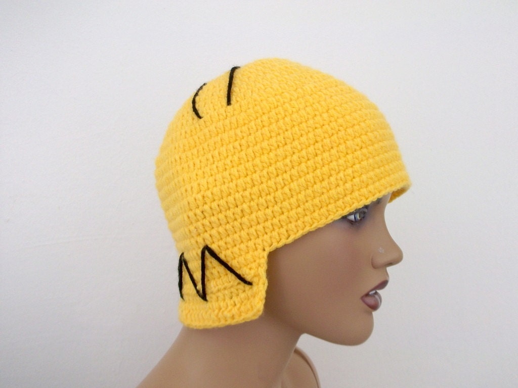 Crochet Homer Simpson Hat-crochet Homer simpson wig-Halloween