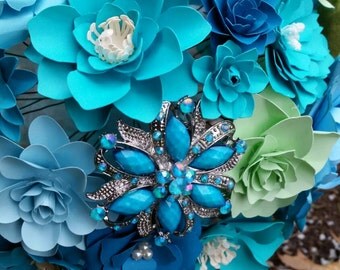 Popular items for green paper flowers on Etsy