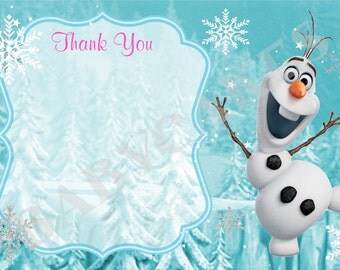 Popular items for olaf thank you on Etsy