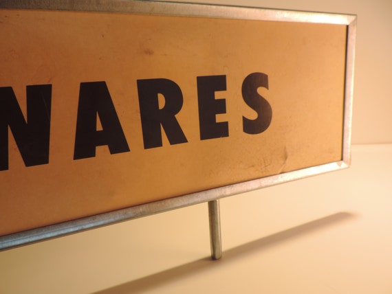 Hardware Store Sign Store Display Stand Vintage by bluejeanjulie