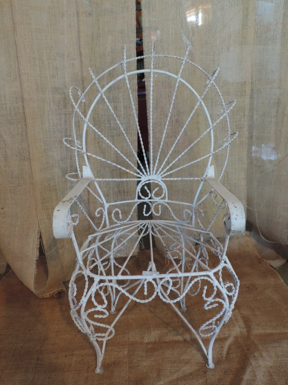 Metal Work Childs Chair Small Chair Garden Art Garden Chair Mexican ...