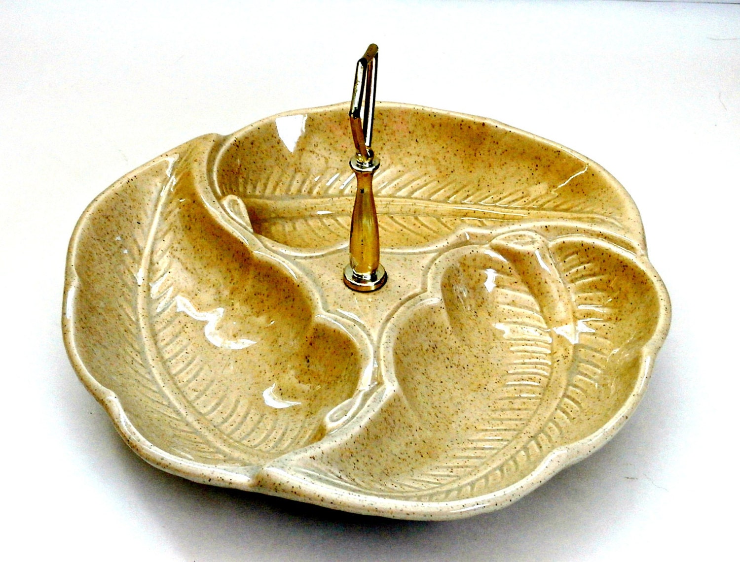 vintage california pottery tid bit, mod appetizer plate Hors d’oeuvre ...