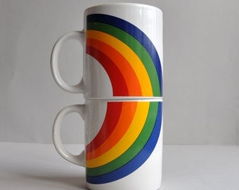 Popular items for rainbow mug on Etsy