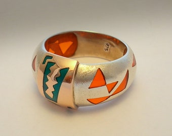 KEITH HARING RING. Silver Art. by MOSHIKOART on Etsy