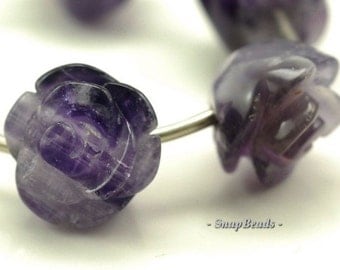 Gemstone flower bead | Etsy