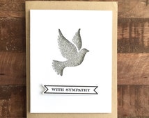 Popular items for dove sympathy card on Etsy