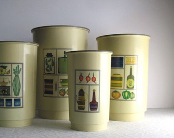 Yellow canister | Etsy