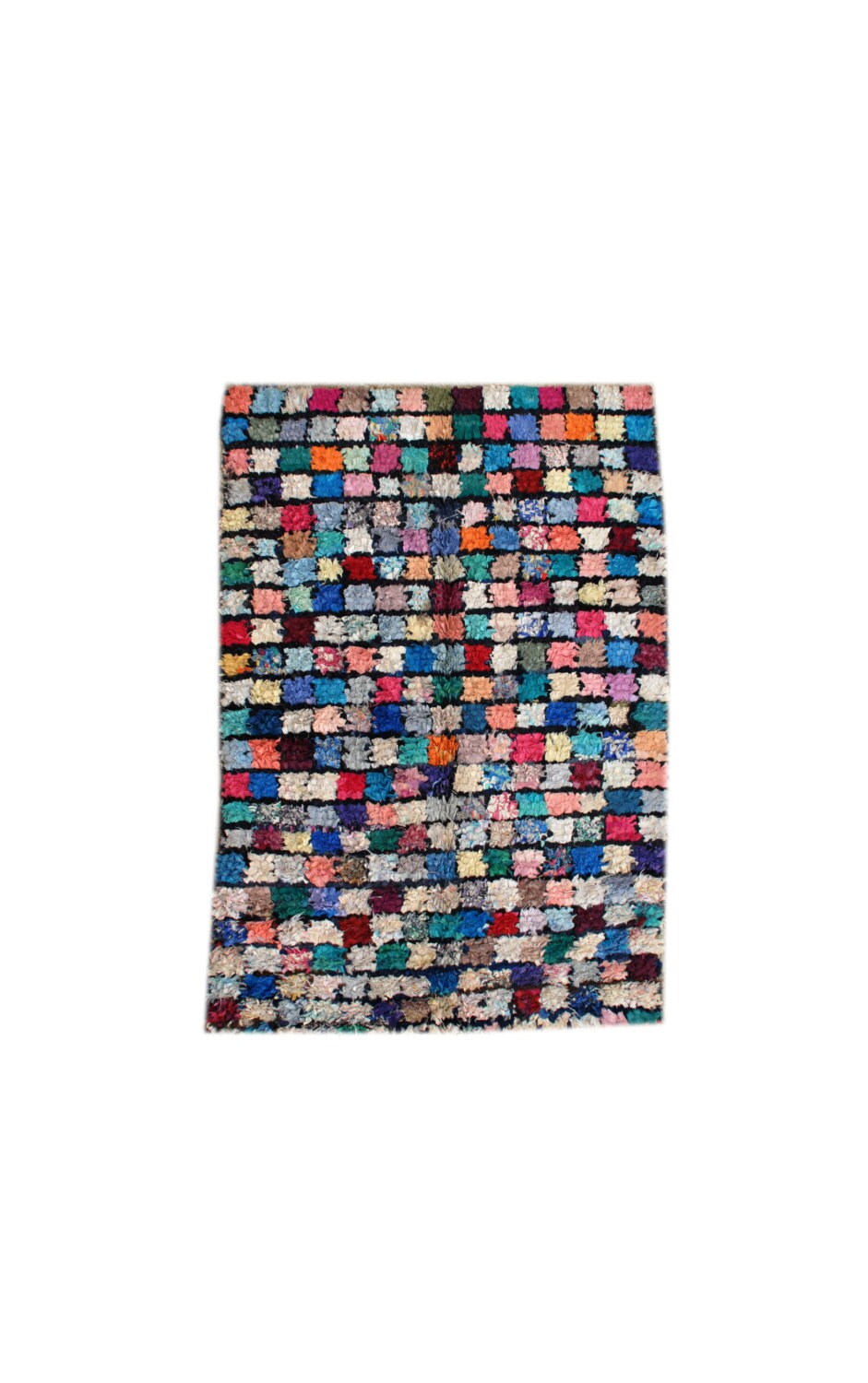 Tetris – 5ft by 7ft2in – Vintage Moroccan Rug – n.88 – Haute Juice