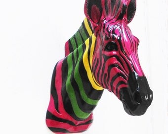 Zebra head | Etsy