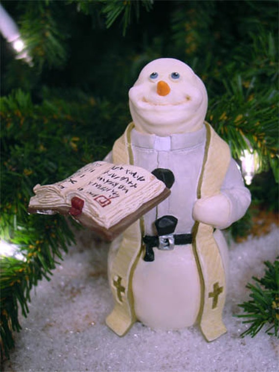 Whimsical Snowman Parson Brown by LittlePumpkinStudios on Etsy