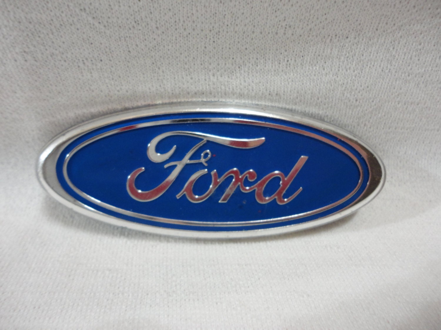 Ford Emblem Vintage Blue and Silver Oval