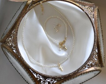 Popular items for communion necklace on Etsy