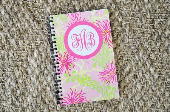 Monogrammed Personalized Palm Beach Journal Notebook