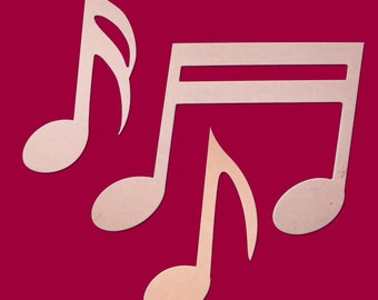 Music note cutouts | Etsy
