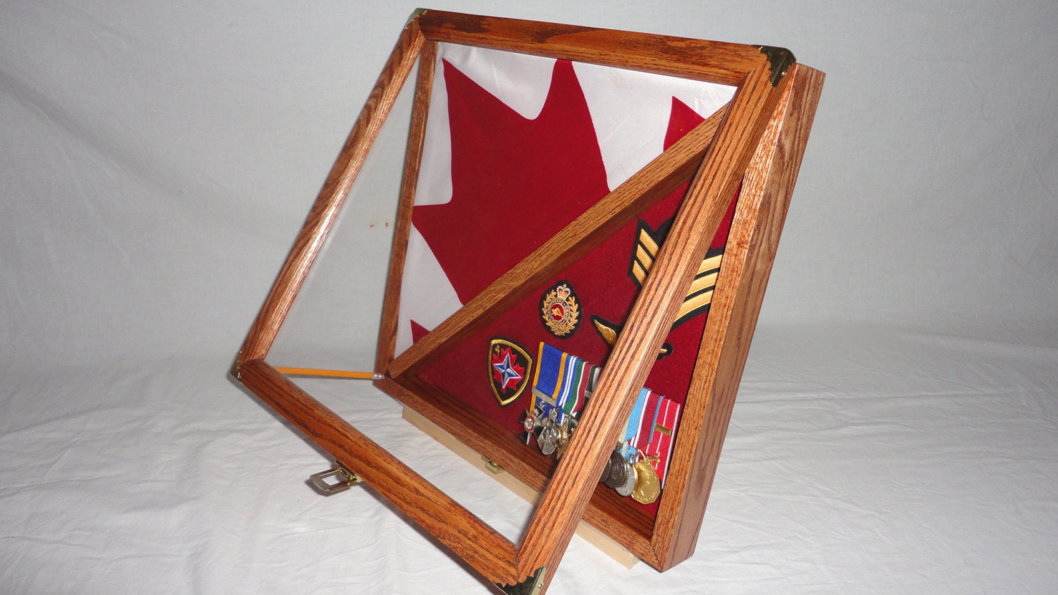 Flag Shadow box / Display Case / Medals Display / by Wood2things