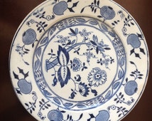 Staffordshire Blue Onion Plate