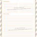 Recipe Binder Printables EDITABLE Recipe Sheet Recipe Card