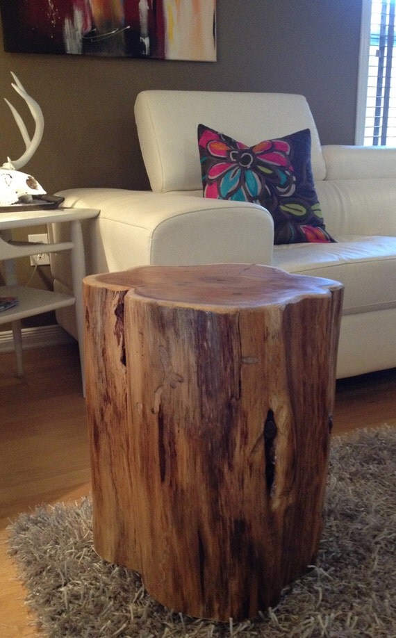 Wood Stump Side Tables End Tables Coffee TablesRustic
