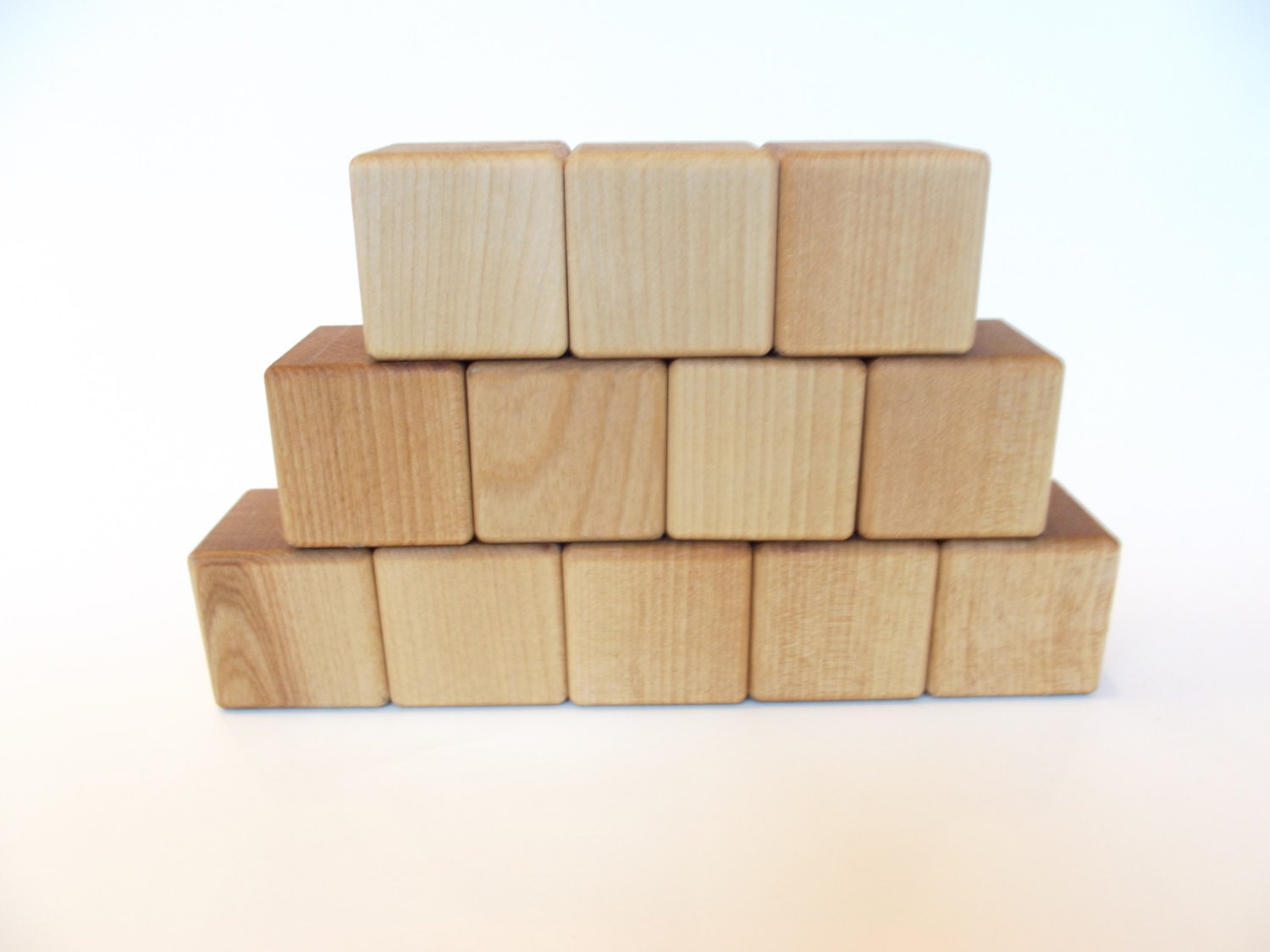 All Natural Organic Wooden Baby Blocks by beckmanwoodworks on Etsy