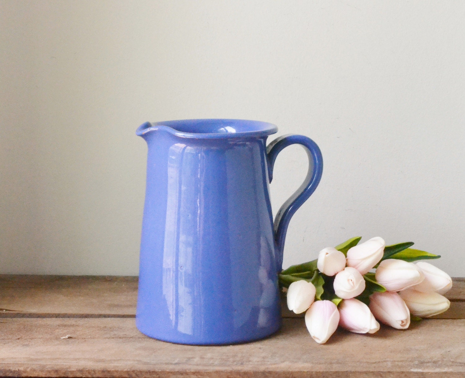 Vintage Old World Blue Stoneware Milk Jug/Pitcher – Haute Juice