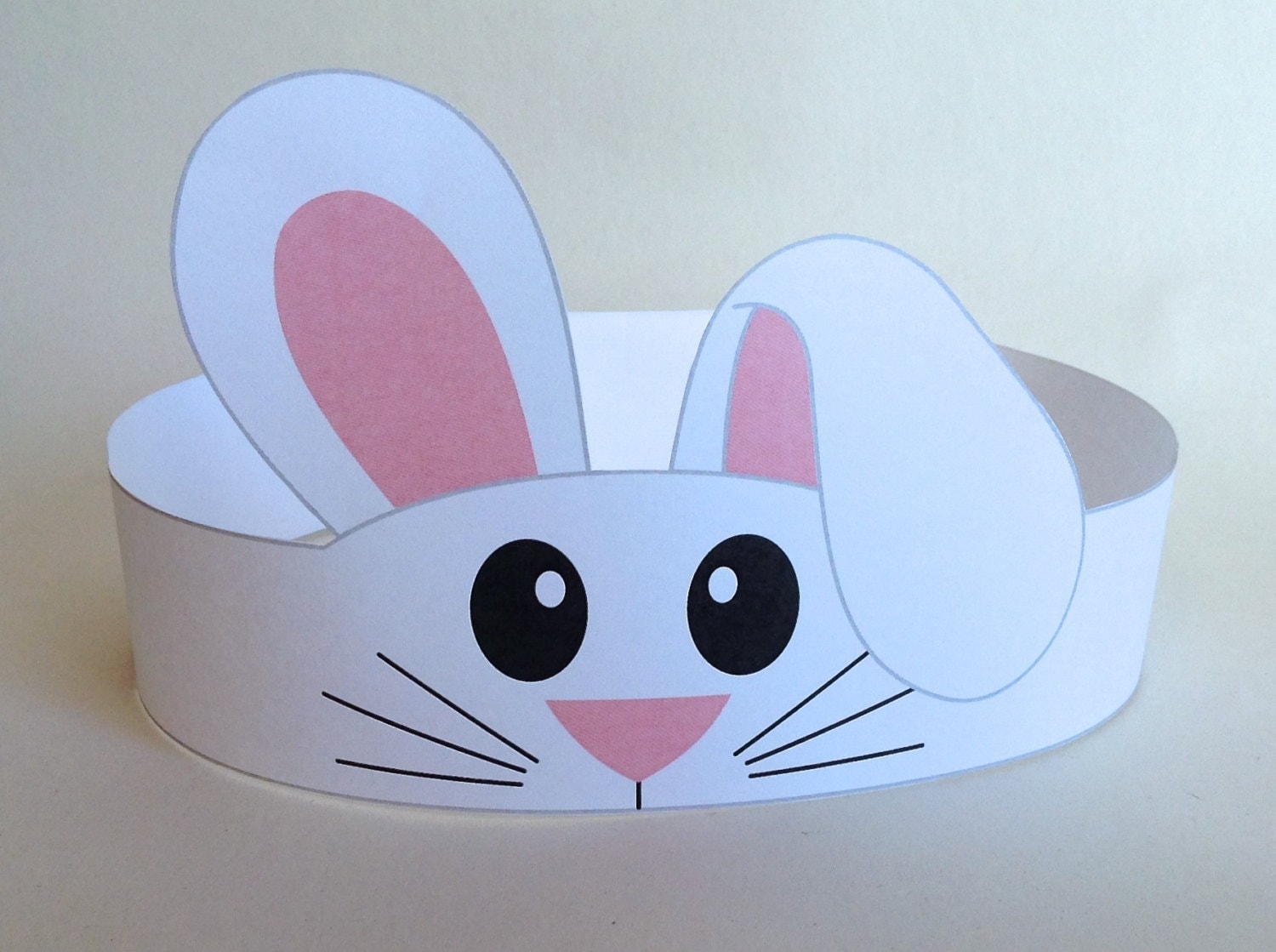 Bunny Paper Crown Printable