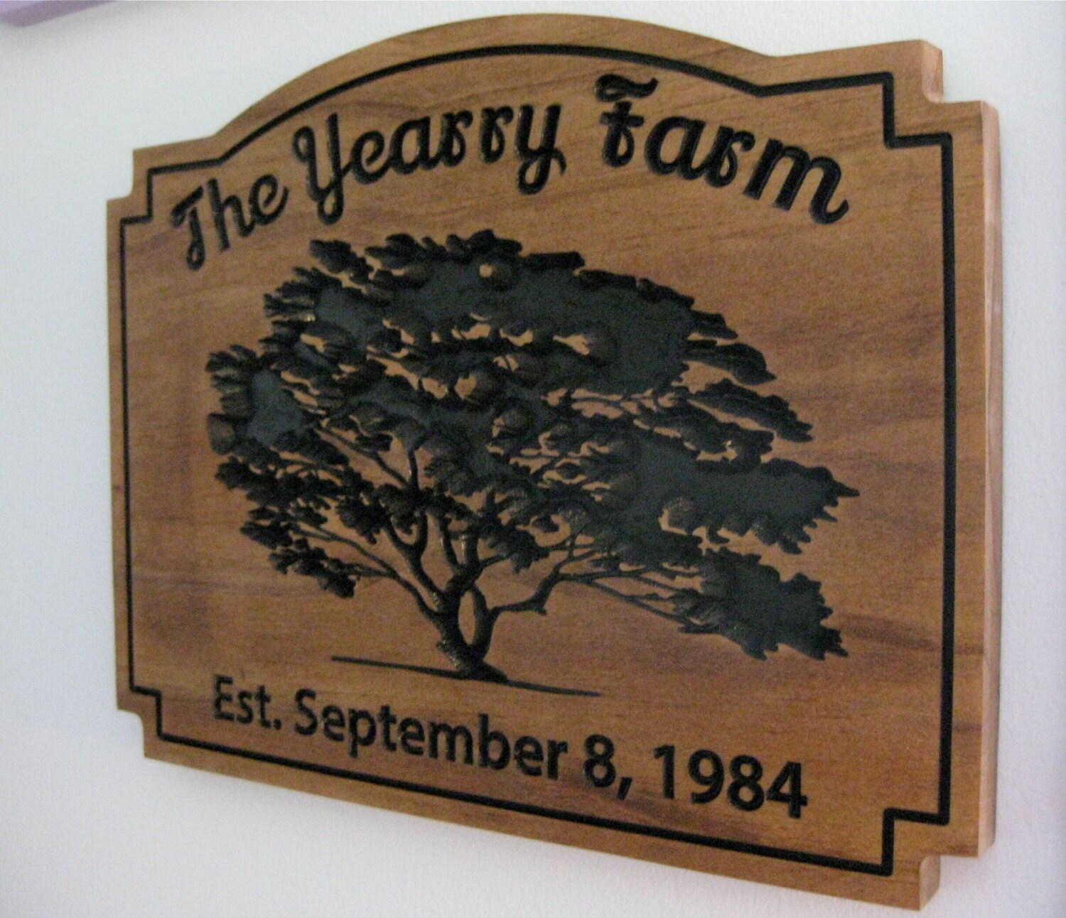 Family Name Signs Personalized Farm Name Sign Carved Rustic