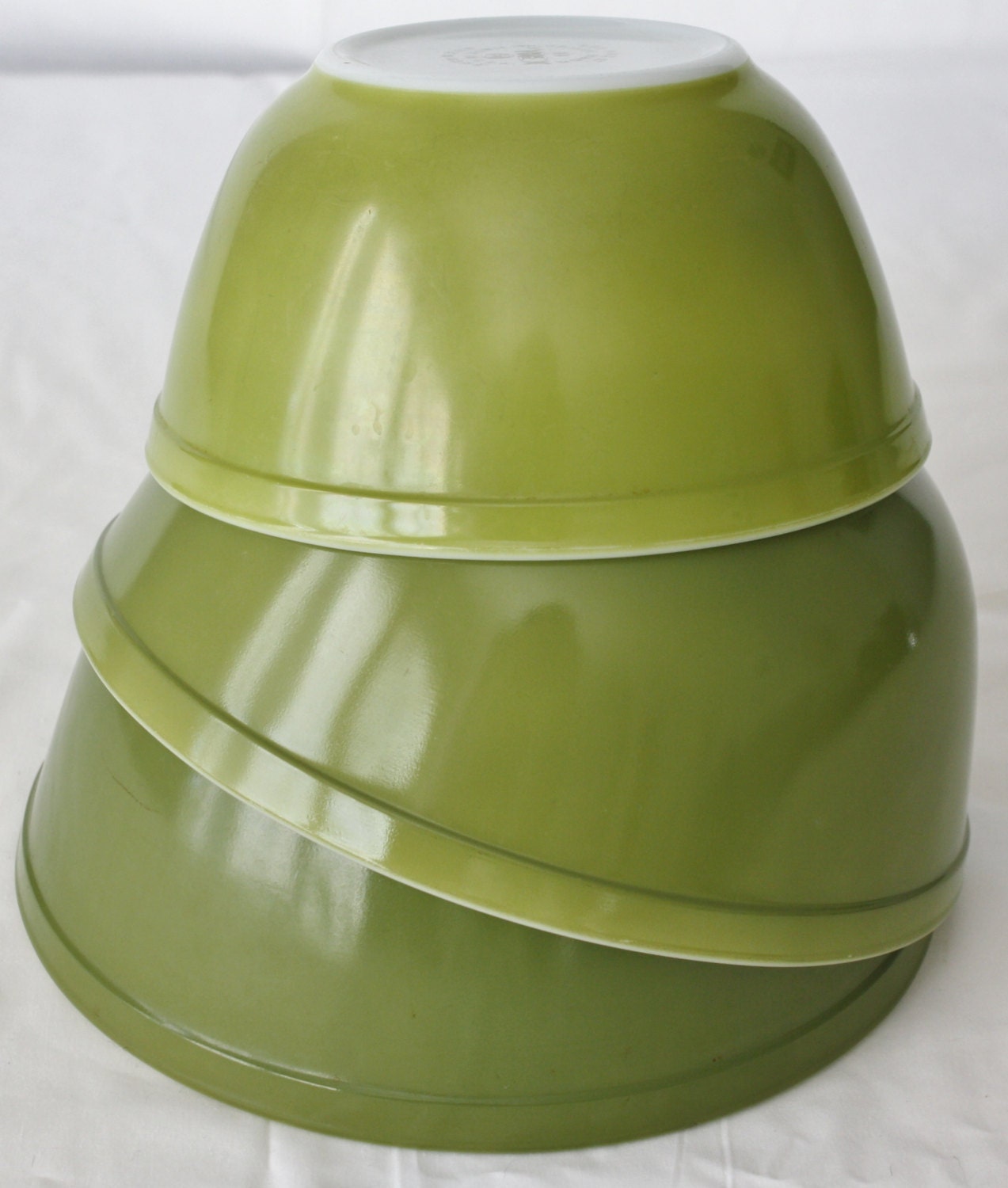 Vintage Verde Green Pyrex Serving Bowls Three (3) – Haute Juice