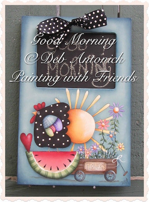Good Morning email pattern packet by Deb Antonick