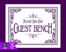 Unique guest bench sign related items | Etsy