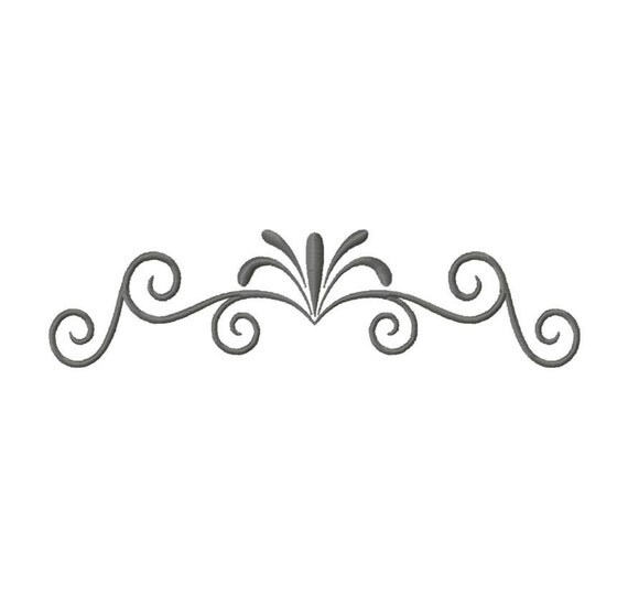 MONOGRAM FRAME Embroidery Design fancy ornamental by FabricModern
